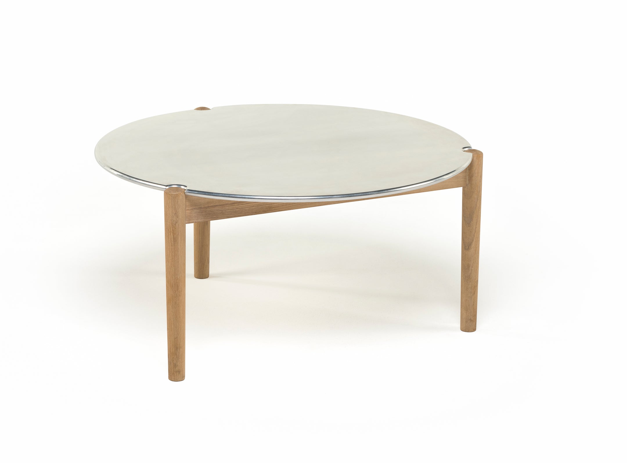 Sidekicks Coffee Table with Polished Aluminum Top – Hammer And Spear